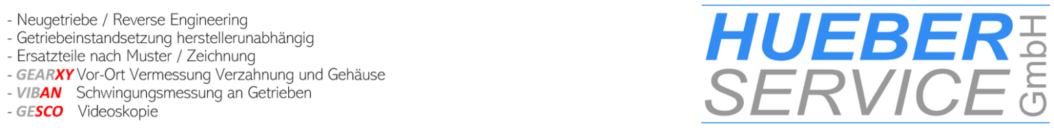 Berechnung der Profilverschiebung - HUEBER Service GmbH